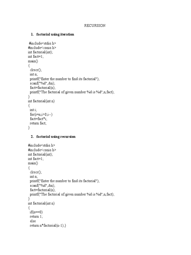 Factorial Using Iteration | PDF | Software Development | Areas Of Computer Science