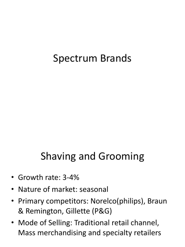 Spectrum Brands Market Insights | PDF | Business | Home & Garden