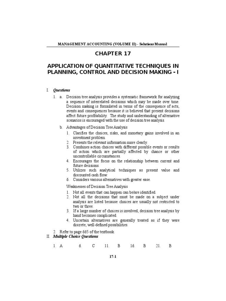 Chapter 17 - Answer | PDF