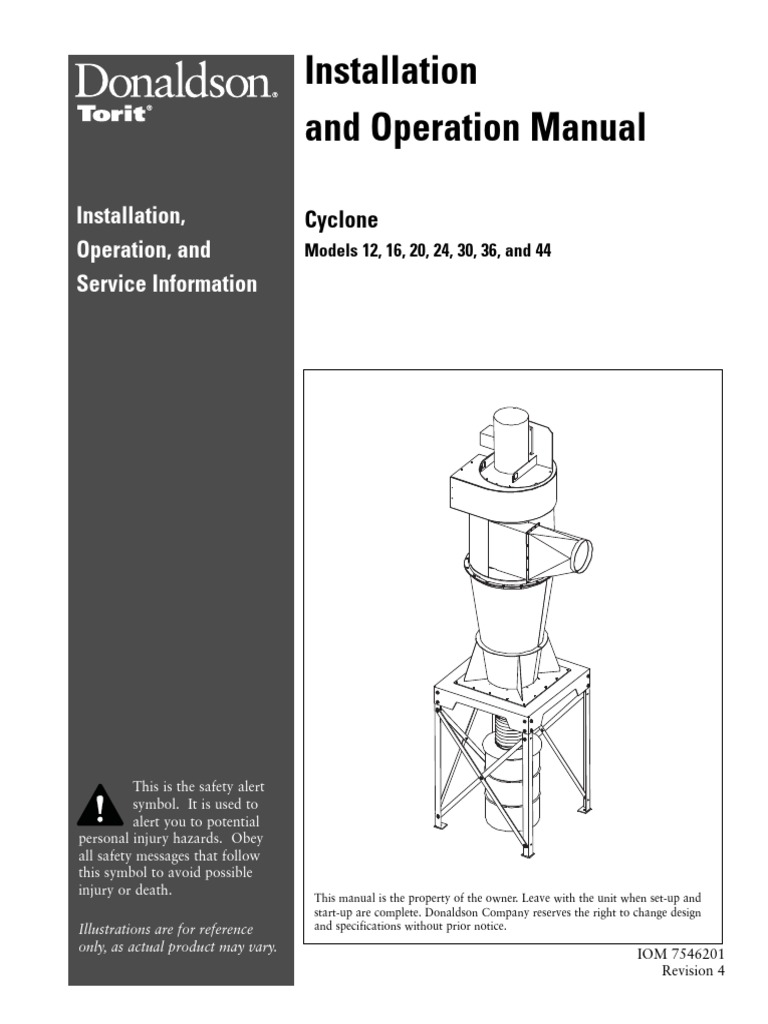 Torit Cyclone Manual | PDF | Science | Engineering