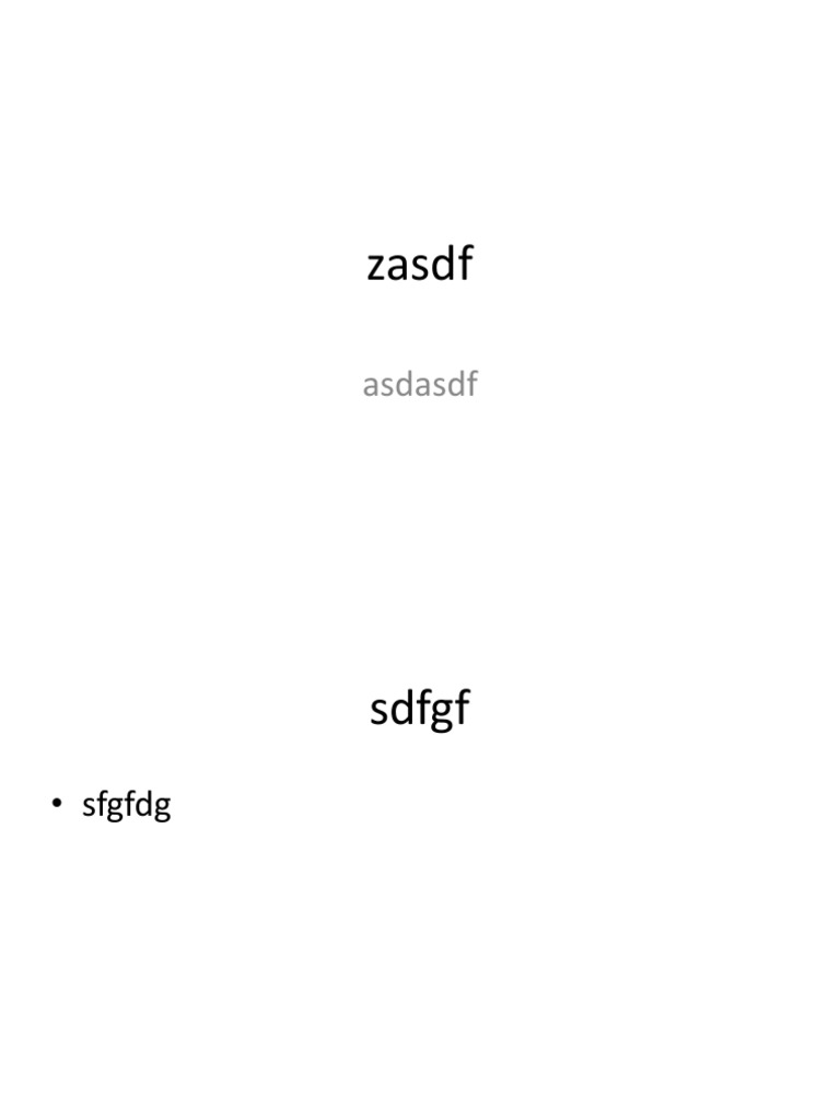 Zasdf: Asdasdf | PDF