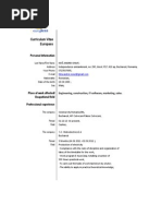 Model CV in Engleza | PDF | Learning | Communication