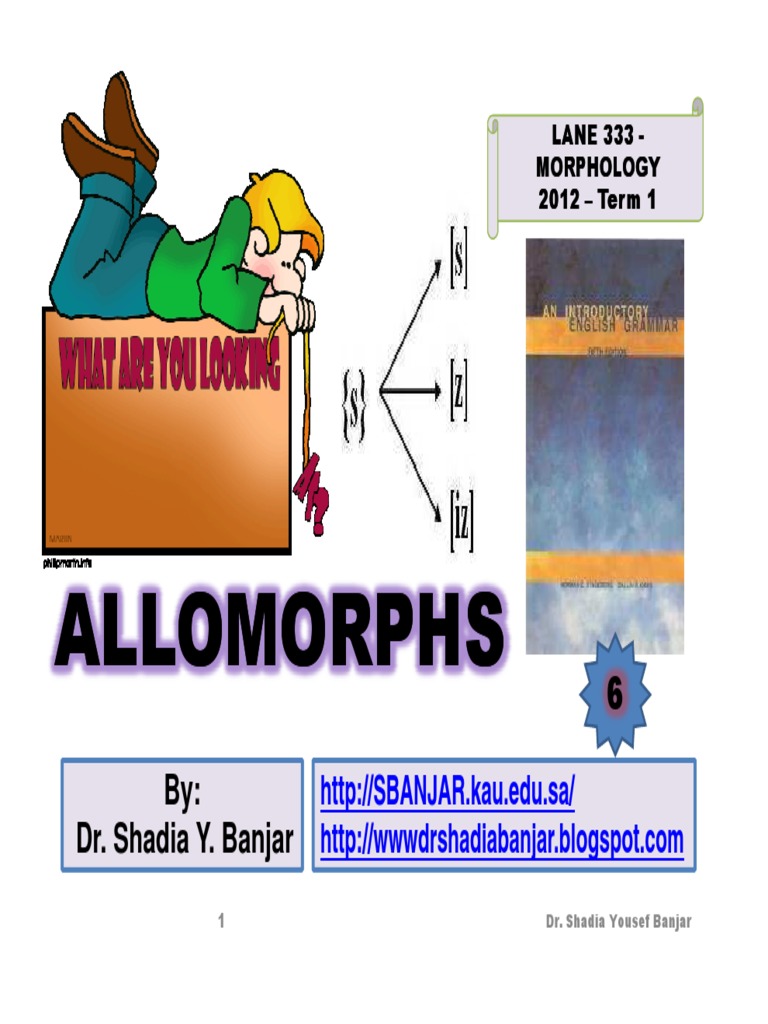 Allomorphs | PDF | Morphology (Linguistics) | Lexicon