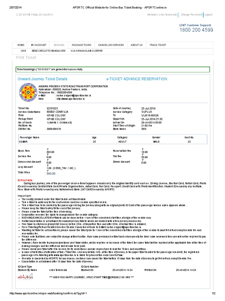 APSRTC Official Website for Online Bus Ticket Booking - APSRTConline ...