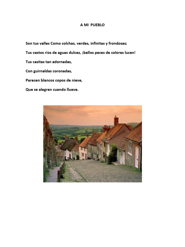 A Mi Pueblo | PDF
