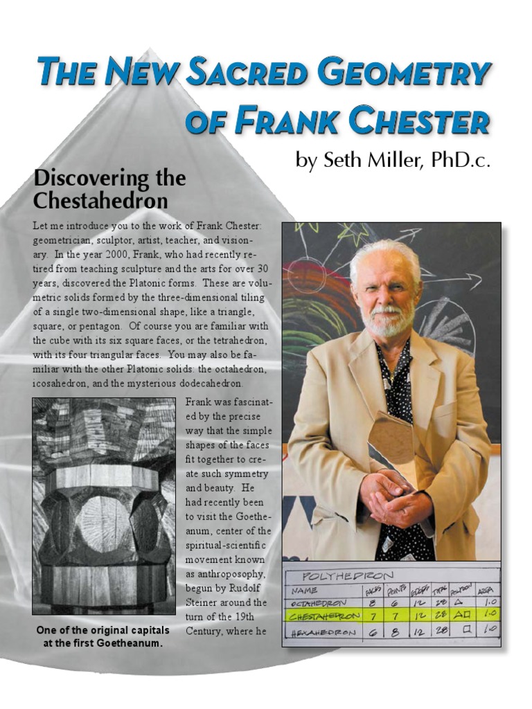 The Chestahedron: Frank Chester's Discovery | PDF | Shape | Tetrahedron