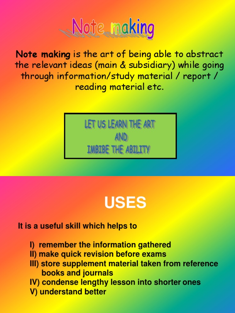Note Making Grade 11 | PDF | Farmer | Agriculture