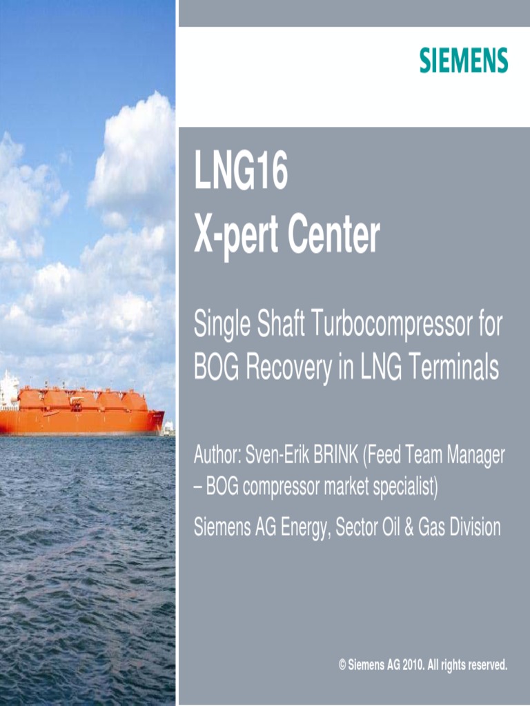 BOG For Receiving Terminals | PDF | Liquefied Natural Gas | Gas Compressor