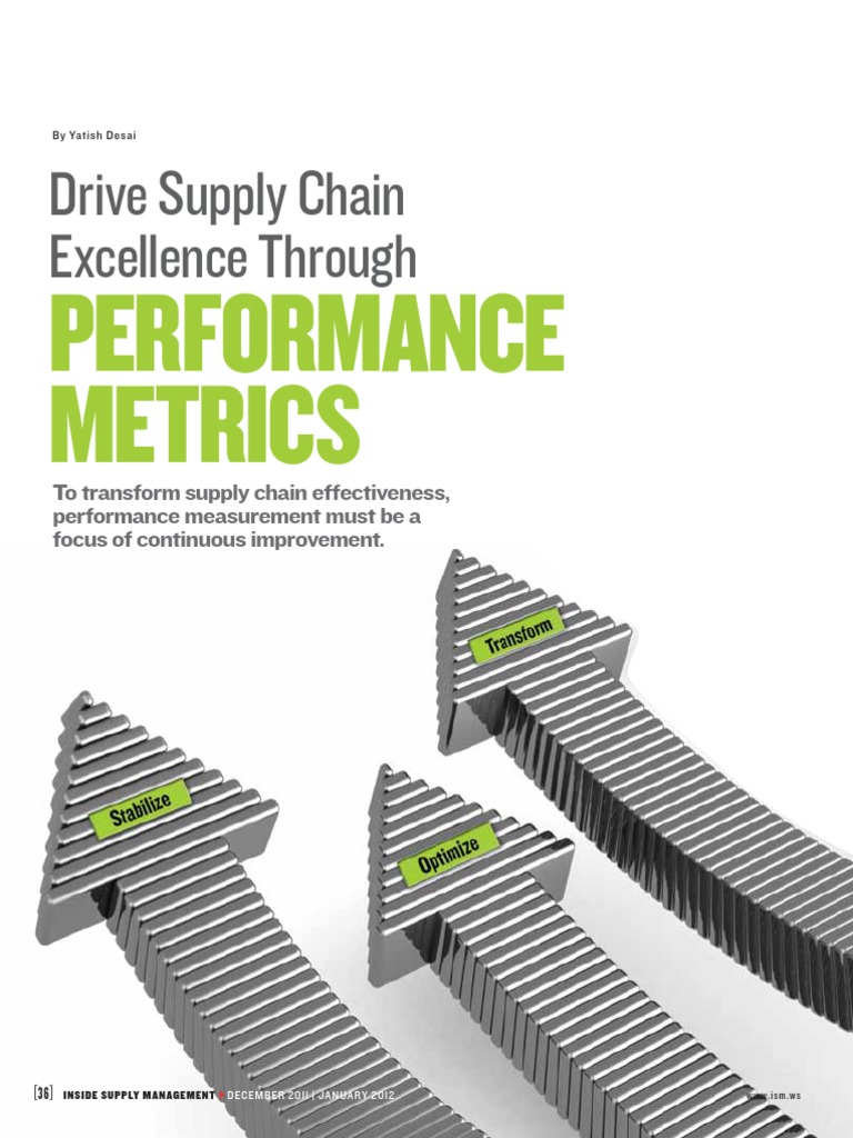 Supply Chain Performance Metrics | PDF | Supply Chain | Accountability