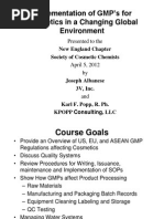 ISO 22716 GMP Guidelines for Cosmetics | PDF | Audit | Quality ...