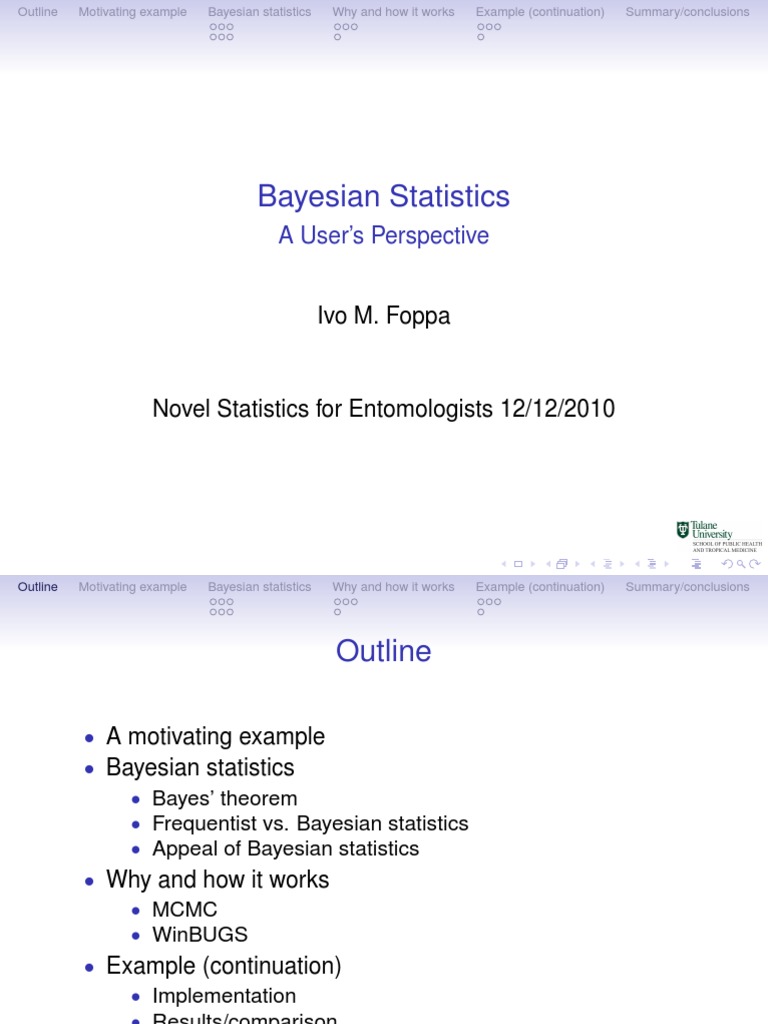 Bayesian Statistics: A User's Perspective | PDF | Bayesian Inference ...