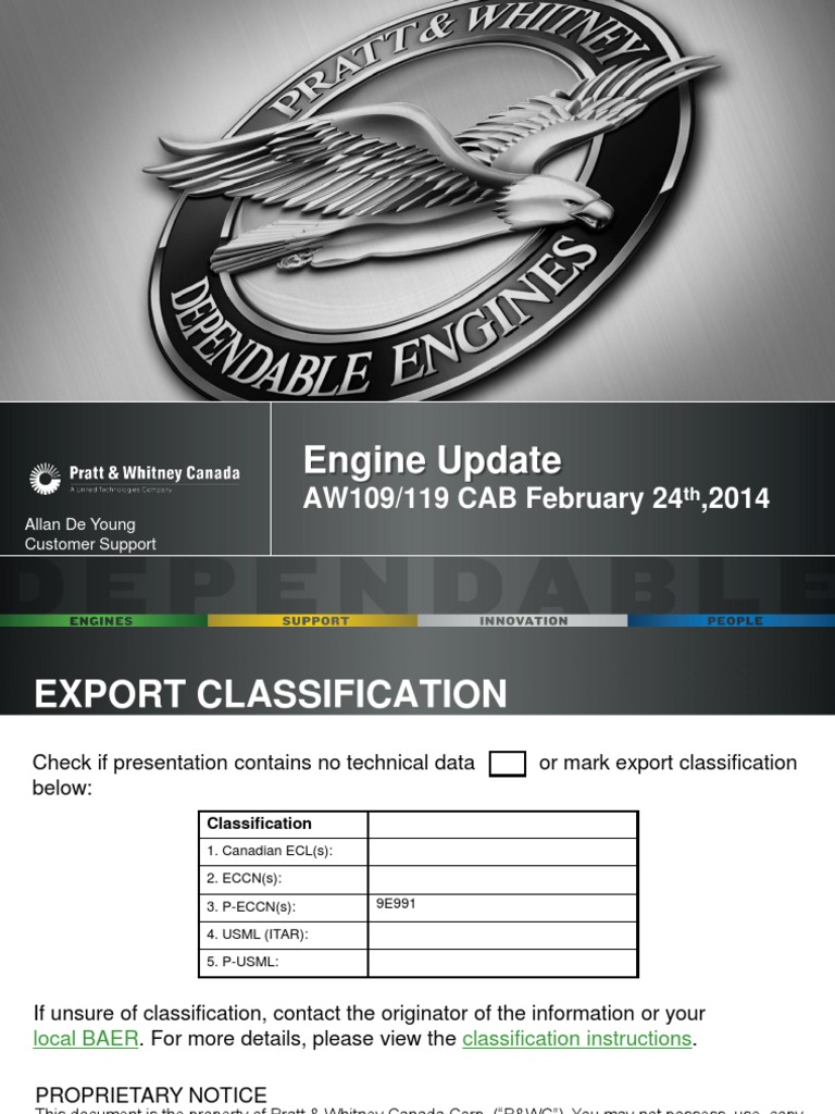 Hai 2014 - Aw109-119 Cab Pw206c Pw207c Pt6b-37a Engine Update | PDF ...