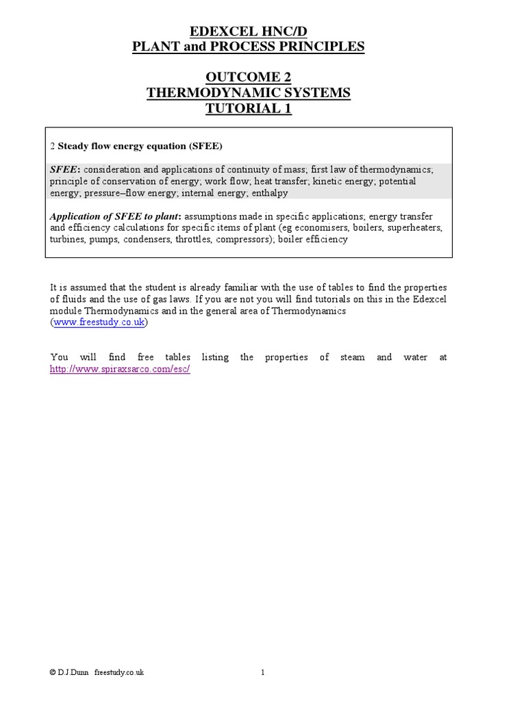 Steady Flow Energy Equation | PDF | Turbine | Enthalpy