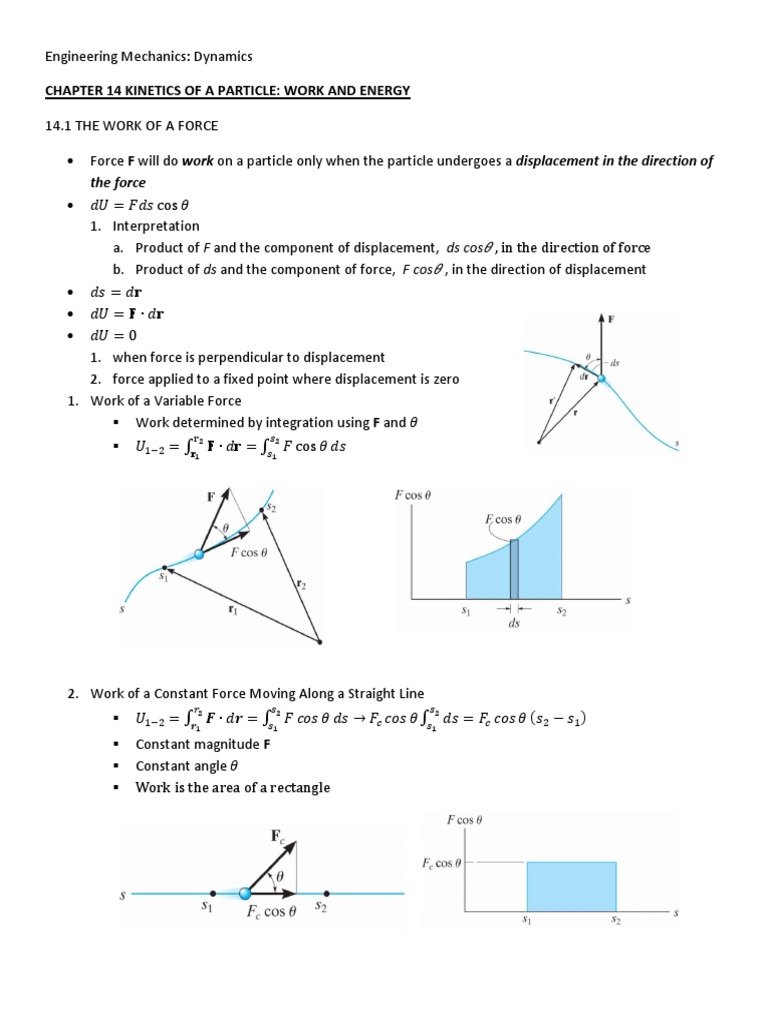 Dynamics Hibbeler CH 14 Notes | PDF