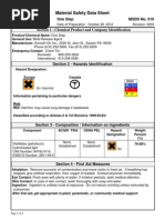 Taski D7 Msds - Free PDF | PDF | Firefighting | Chemistry