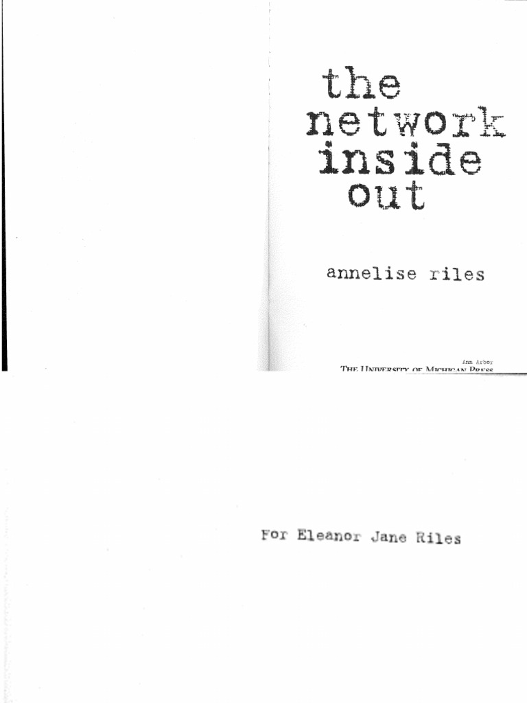 Riles Annelise Network Inside Out COMPLETO | PDF | Anthropology ...