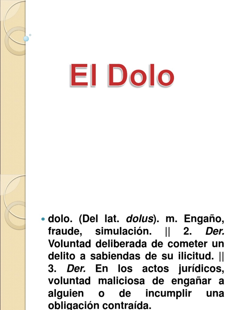 Dolo y Violencia | PDF | Intención (Derecho Penal) | Violencia