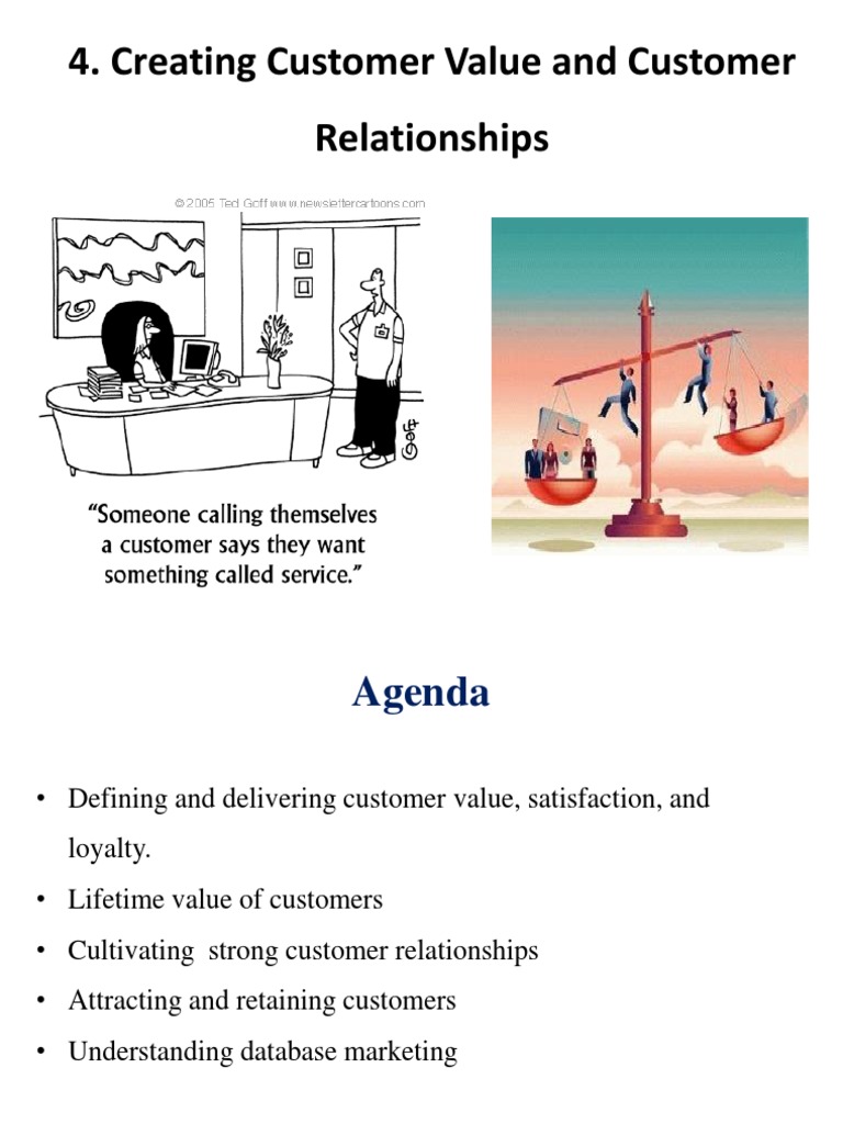 Creating Customer Value and Customer Relationship | PDF | Customer ...