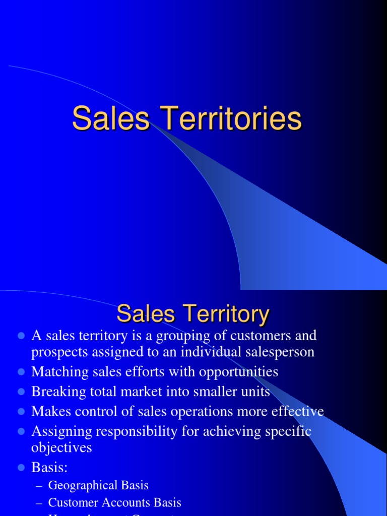 A Comprehensive Guide to Establishing Effective Sales Territories and ...