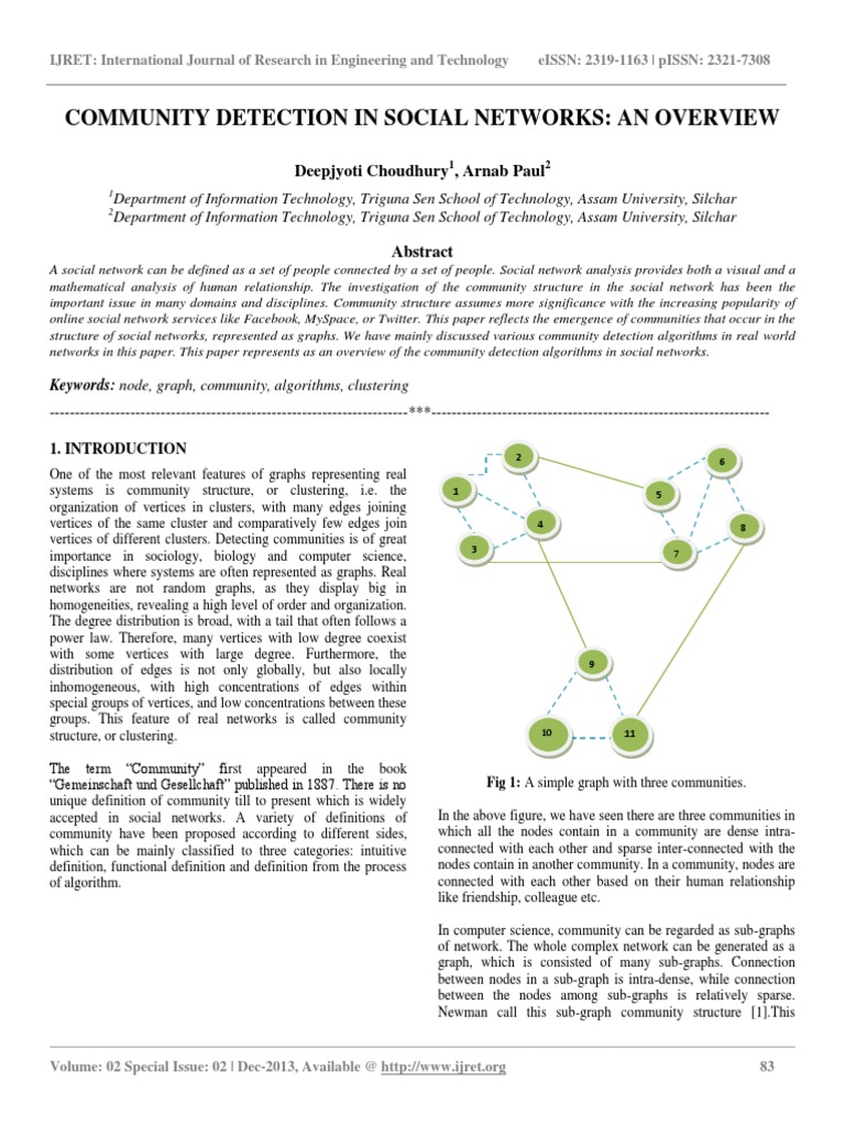 Community Detection in Social Networks An Overview | PDF | Eigenvalues ...