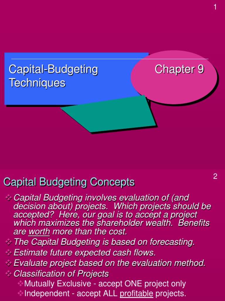 Capital-Budgeting Techniques | Internal Rate Of Return | Capital Budgeting