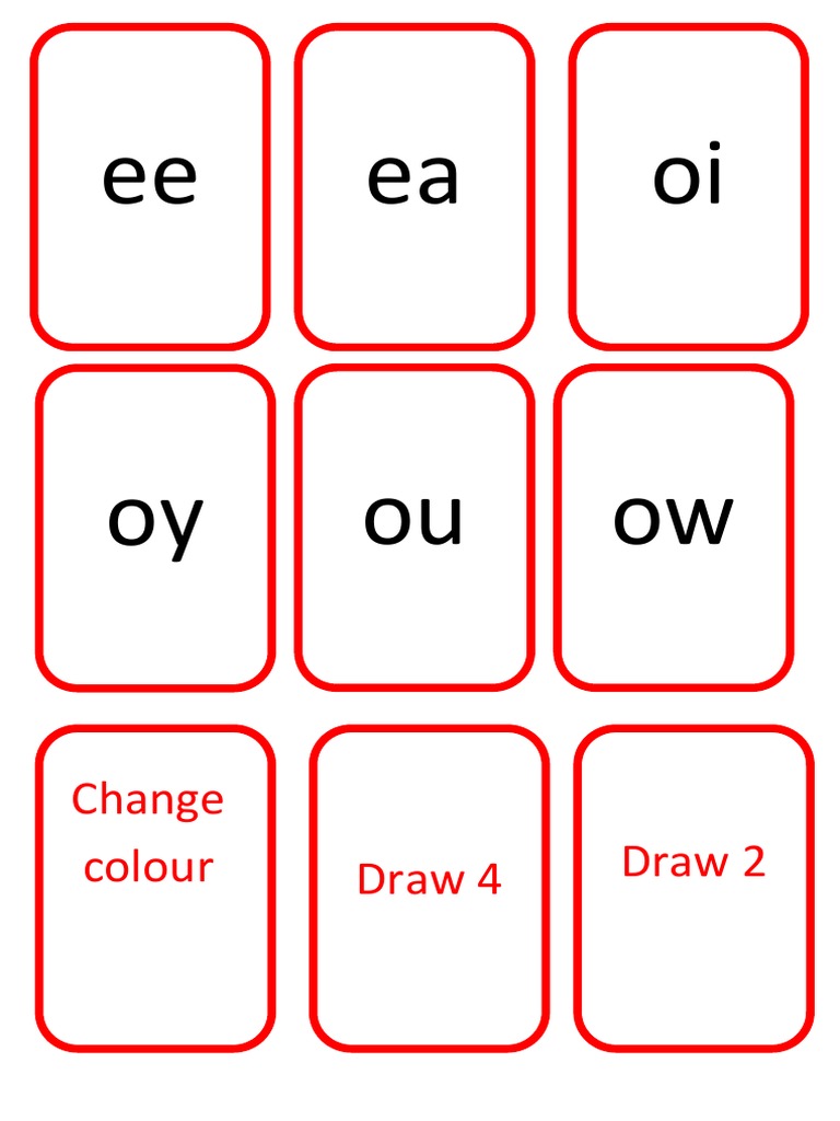 Color Change Card Game Rules | PDF | Language Arts & Discipline | Home ...