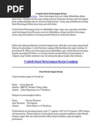 Contoh Template Surat Paklaring | PDF