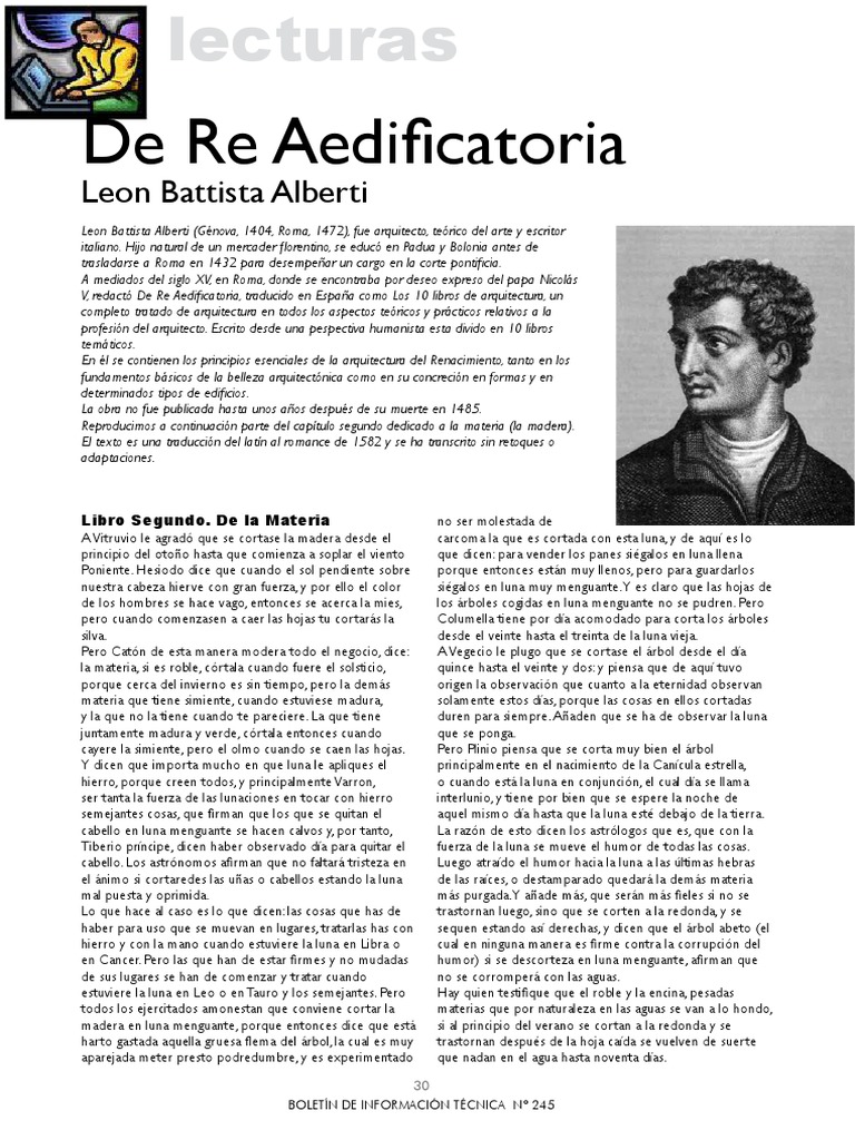 De Re Aedificatoria - Libro Segundo - Leon Battista Alberti | PDF ...