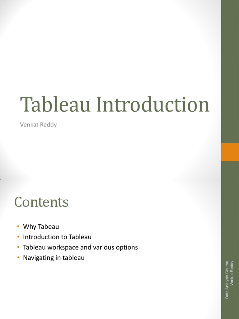 1-Introduction and Overview Tableau | PDF | Visualization (Graphics ...
