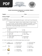 1st Periodical Tests With TOS Grade 1 | PDF