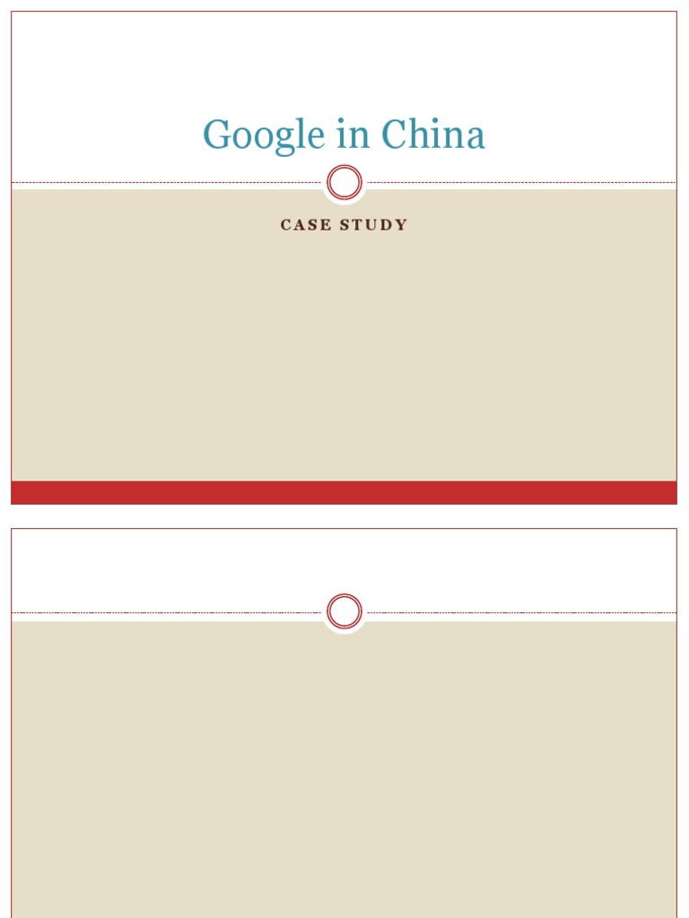 Google in China: Case Study | PDF
