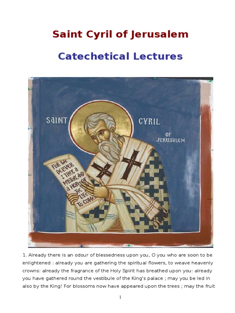 ST Cyril of Jerusalem | PDF | Repentance | Sin