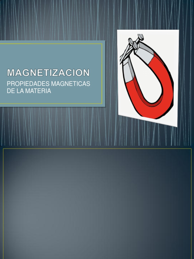 Propiedades de la Magnetización en Materia | PDF | Magnetización ...