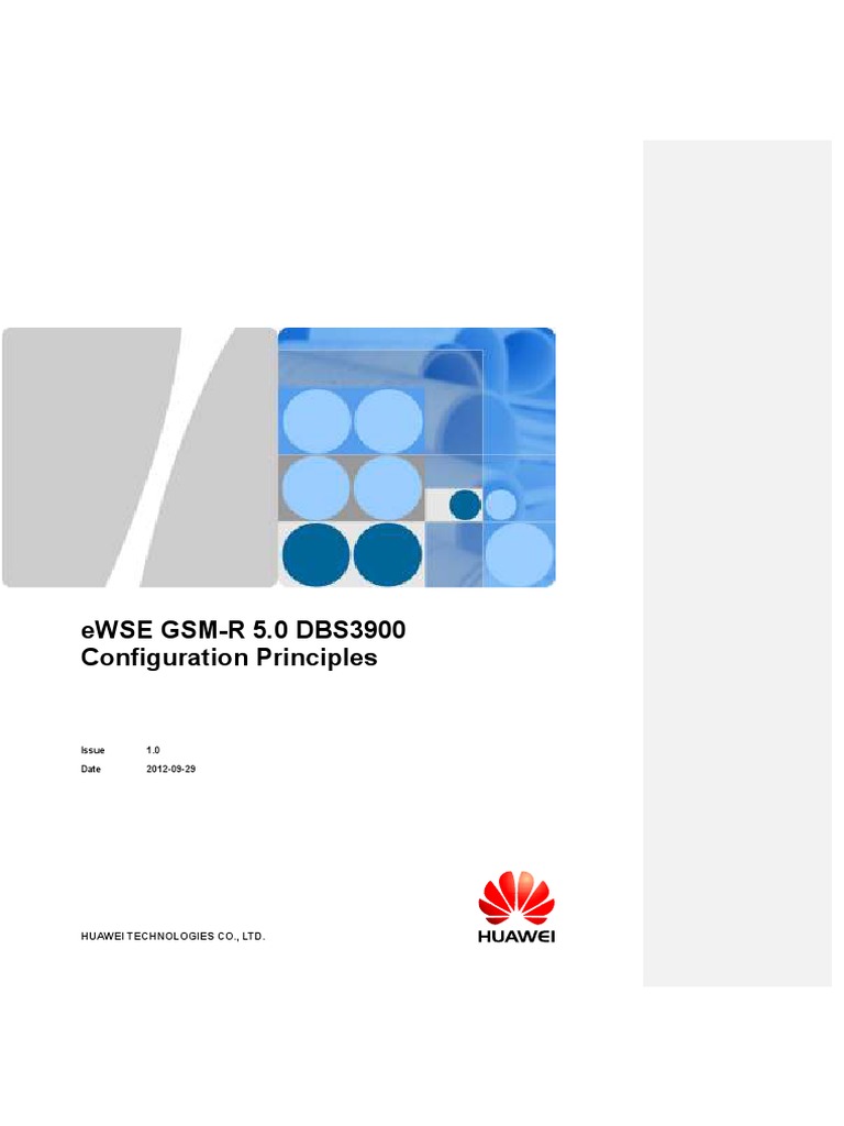 GSM-R 5.0 DBS3900 Configuration Principle Models | PDF | Trademark | Cable