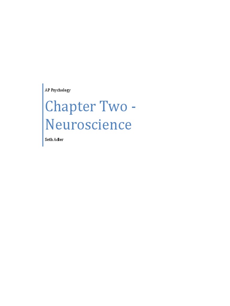 Neuroscience Overview for AP Psychology | PDF | Neurotransmitter | Axon
