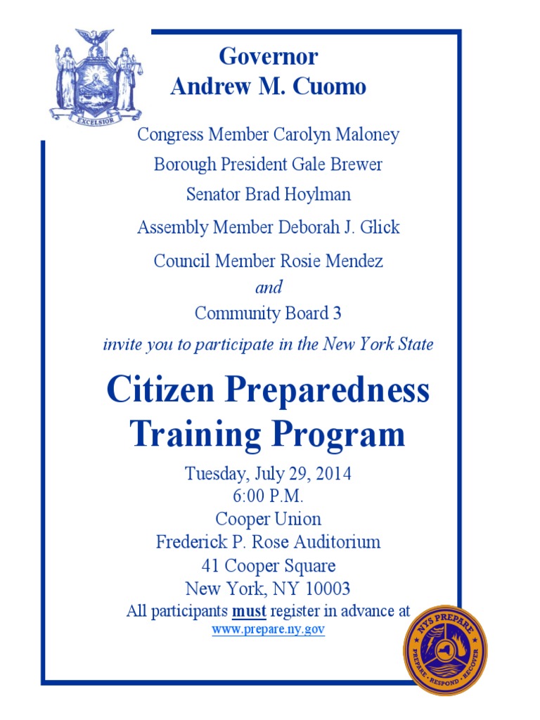 Citizen Preparedness Training Program | PDF