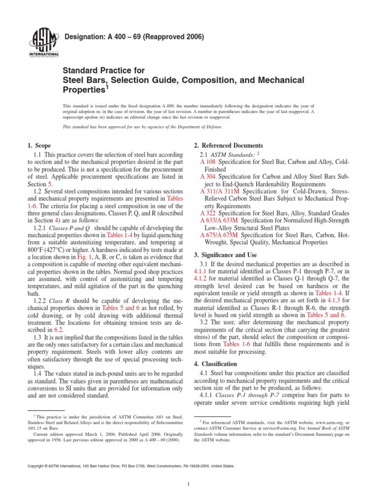Astm A400 | Download Free PDF | Strength Of Materials | Steel