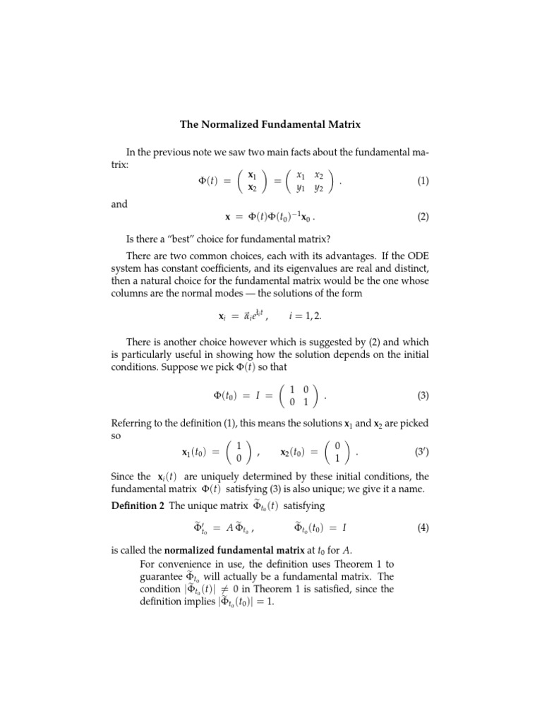 The Normalized Fundamental Matrix | PDF | Eigenvalues And Eigenvectors ...