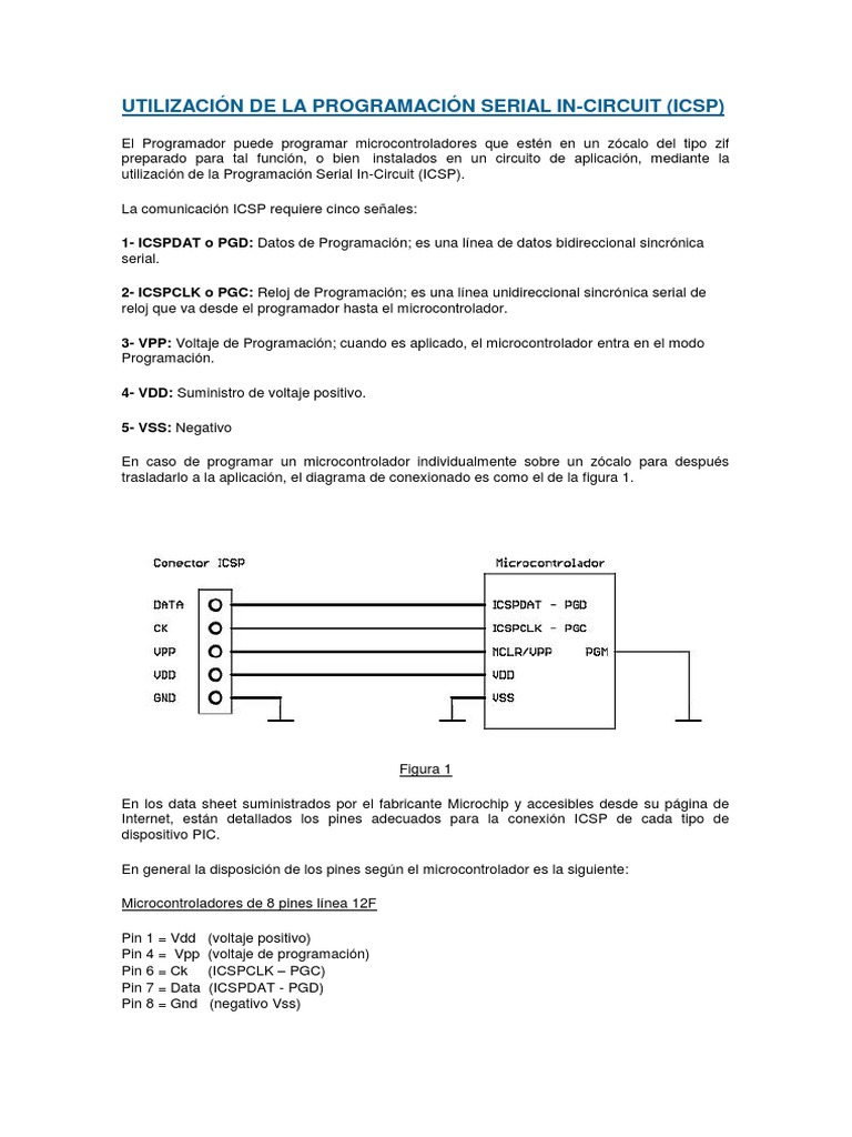 Utilización de La Programación Serial Icsp | PDF | Microcontrolador Pic ...