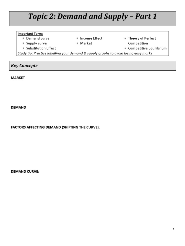 ECON1010 Worksheet 2 - Week 4 | PDF | Supply (Economics) | Demand