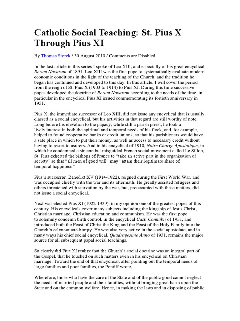 Catholic Social Teaching Pdf