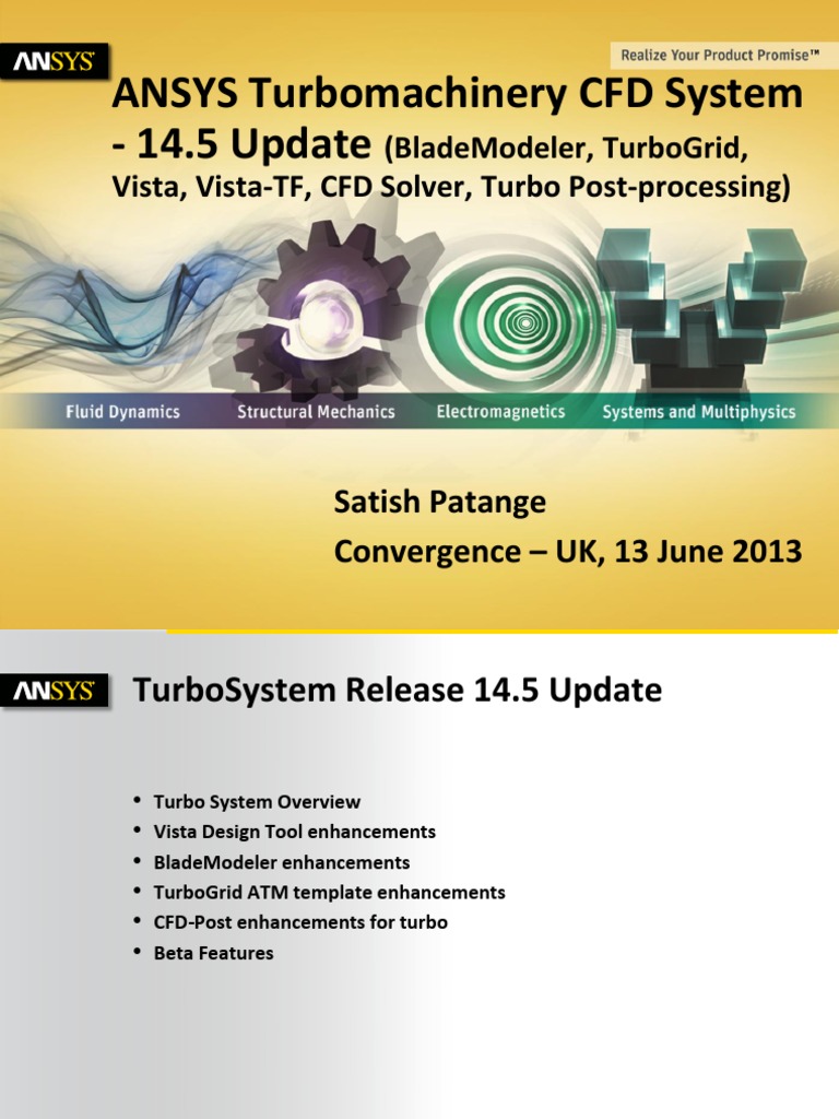 ANSYS Turbomachinery CFD System - 14.5 Update | PDF | Software Testing ...