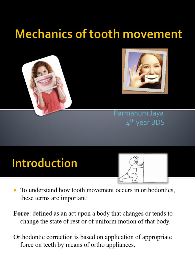 Mechanics of Tooth Movement | PDF | Rotation Around A Fixed Axis | Rotation