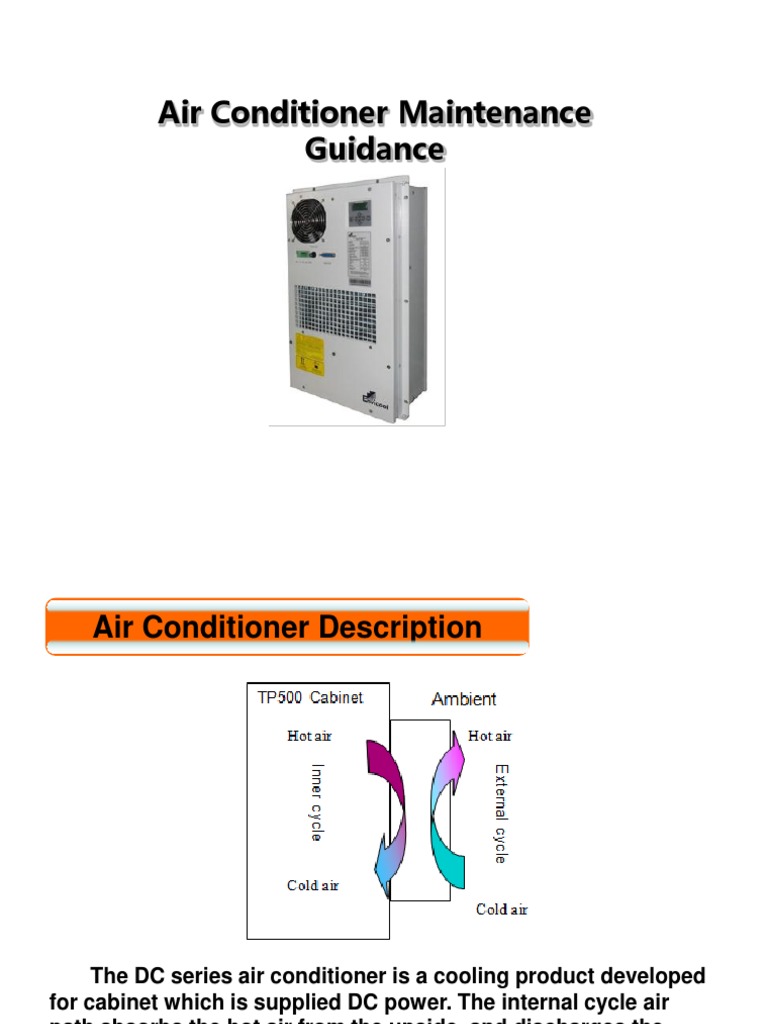 Air Conditioner Maintenance Guidance | PDF | Mechanical Fan | Air ...