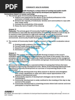 CHN 2 Questions & Answer Key | PDF | Nursing | Preventive Healthcare