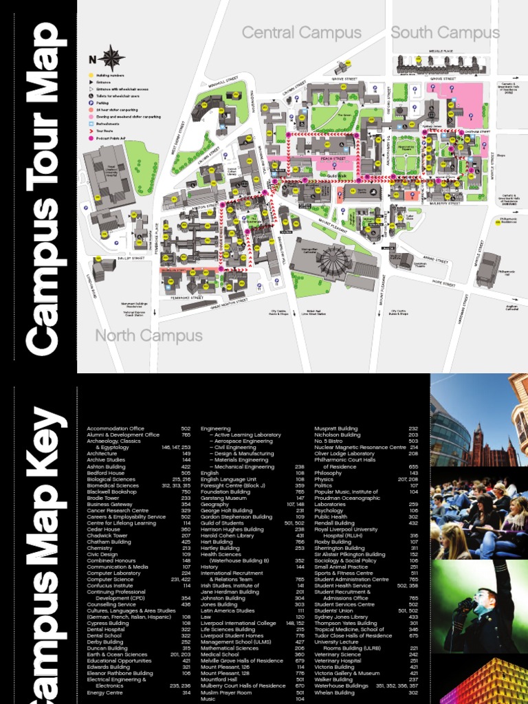 University of Liverpool Campus Map | PDF | Science And Technology ...