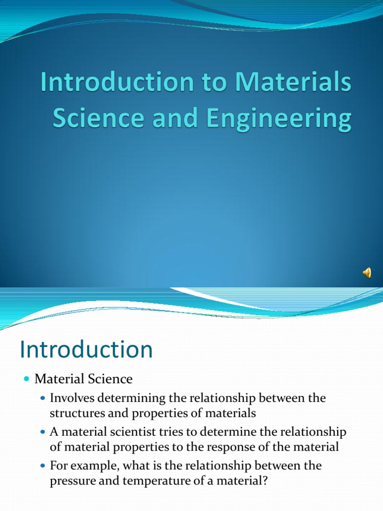Introduction To Materials Science and Engineering | PDF | Fiberglass ...