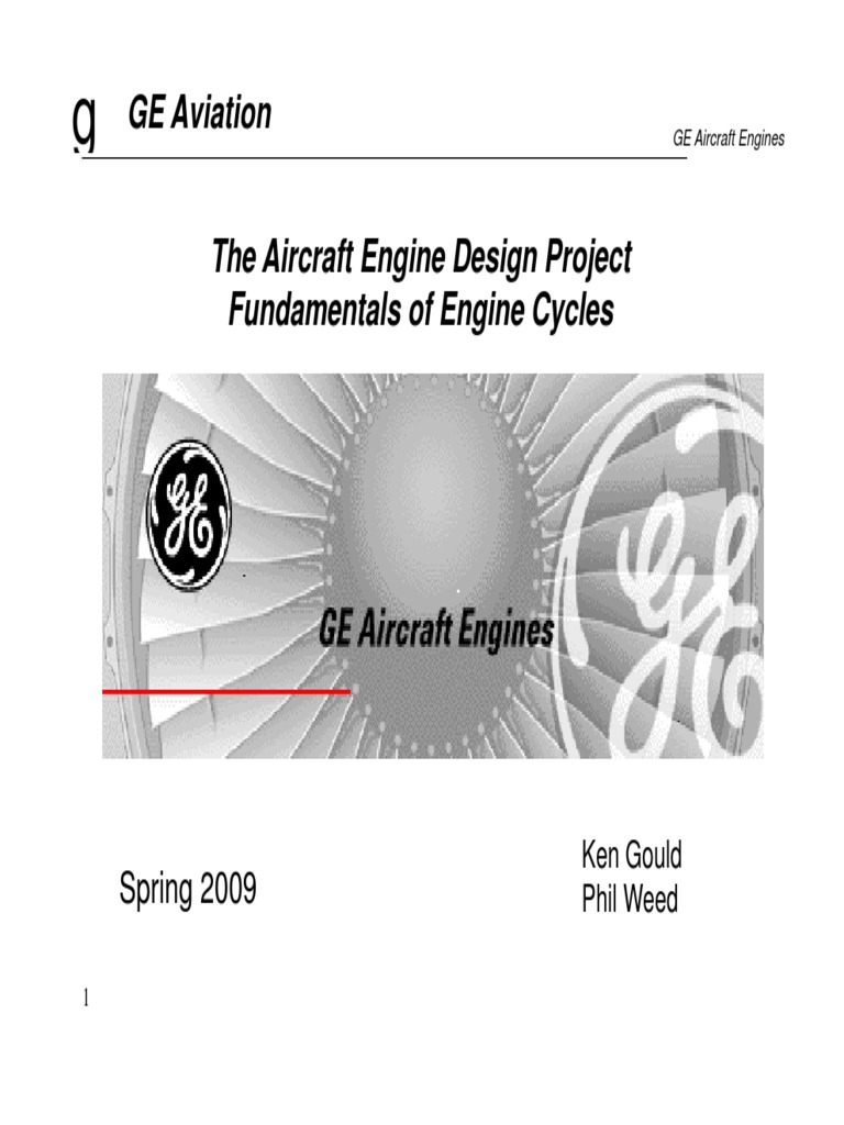GE Cycles Lecture Info 2009 | PDF | Jet Engine | Engines