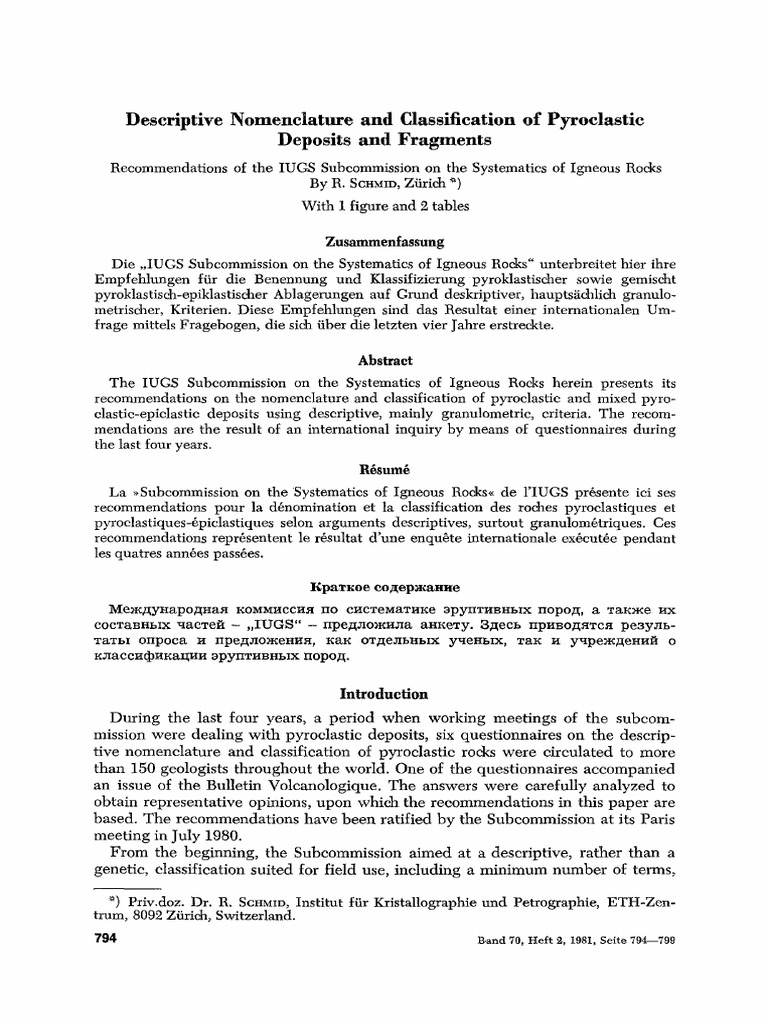 Pyroclastic Rock Classification Guide | PDF | Rocks | Volcanism