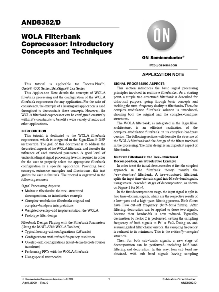 Wola | PDF | Filter (Signal Processing) | Discrete Fourier Transform